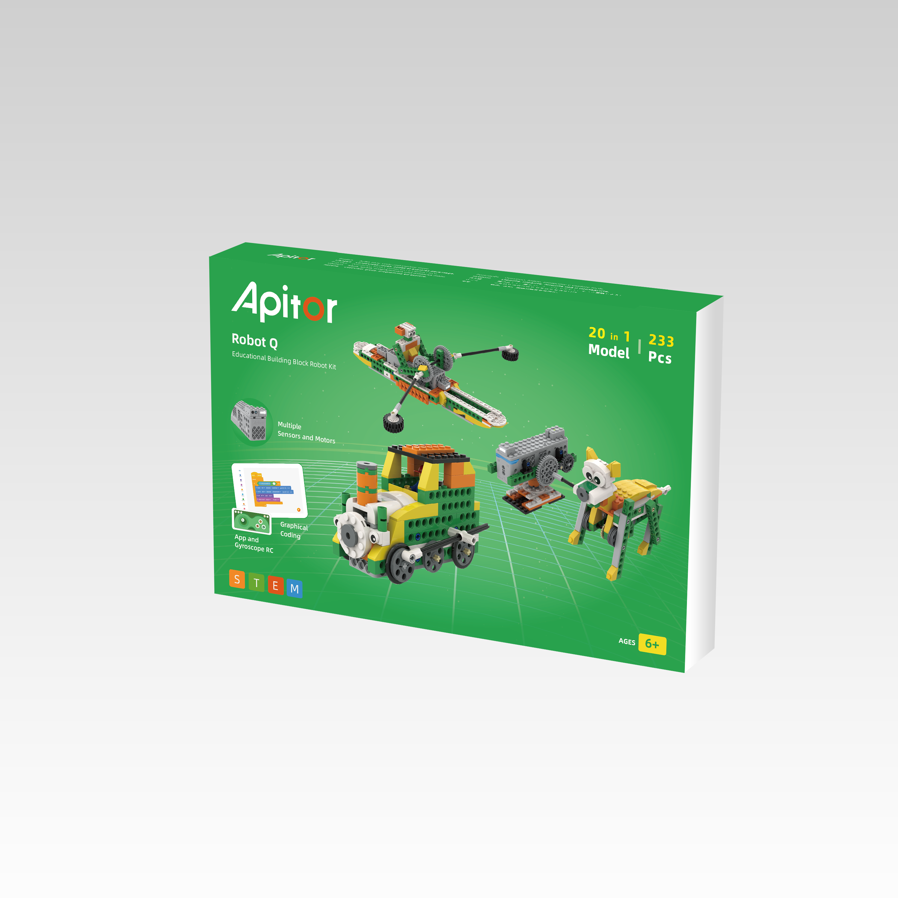 Apitor Robot-Q STEM編程學習初階20合1機械人 (Scratch應用程式智能遙控) – Kidrise🧒🏻STEM香港教育玩具｜STEAM科學實驗玩具｜STEM幼兒教育玩具 ...