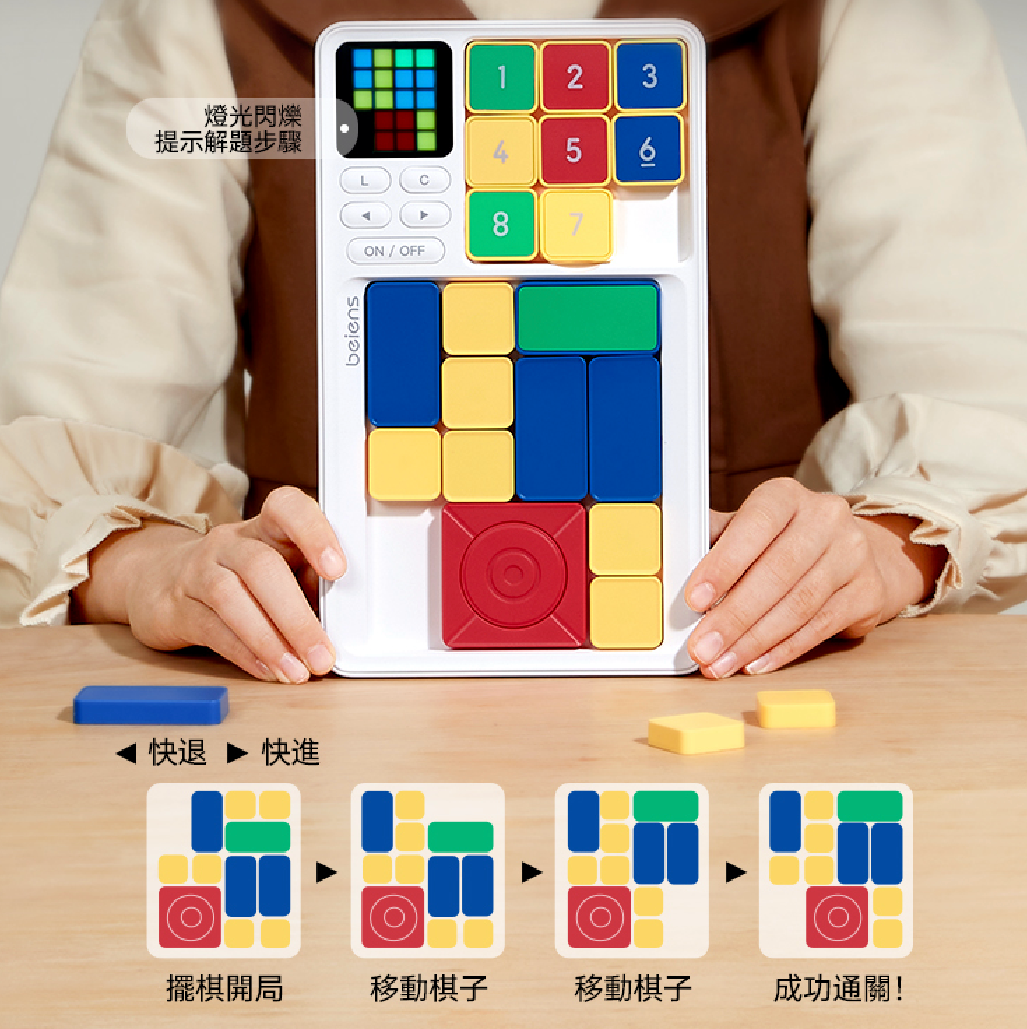 beiens磁力滑動 Klotski 電子超級數字拼圖滑塊玩具華容道 – Kidrise🧒🏻STEM香港教育玩具｜STEAM科學實驗玩具 ...