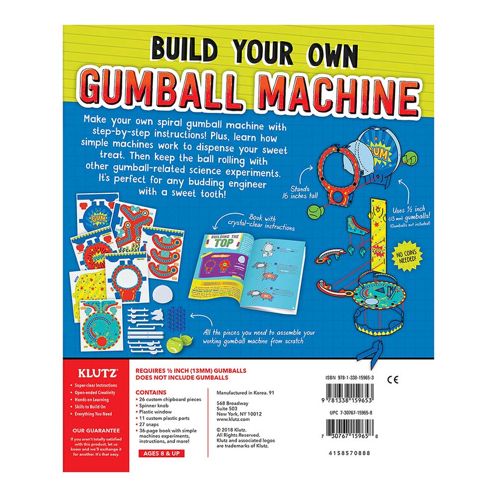 Klutz STEM Maker Lab Gumball Machine American STEAM DIY Toy Candy Mach ...