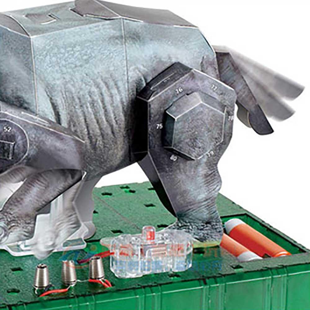 PANGM electric 3D three-dimensional cut-free STEM origami model (Tyran ...